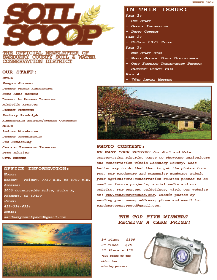 Newsletters – Sandusky County Soil and Water Conservation District